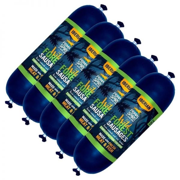 Primal Spirit Dog Iberian Wild Forest Sausage 5 x 1 kg | ABC-ZOO