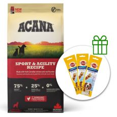 Acana Sport & Agility Recipe 17 kg + 3 x pamlsky ZDARMA | ABC-ZOO