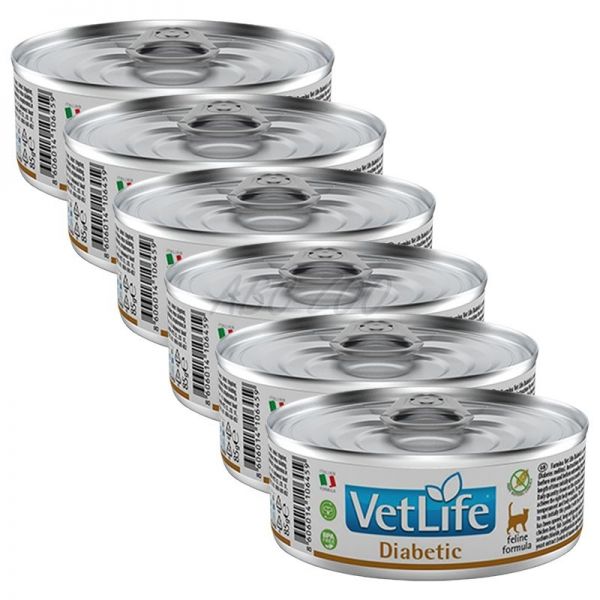Farmina Vet Life Diabetic Feline 6 x 85 g | ABC-ZOO